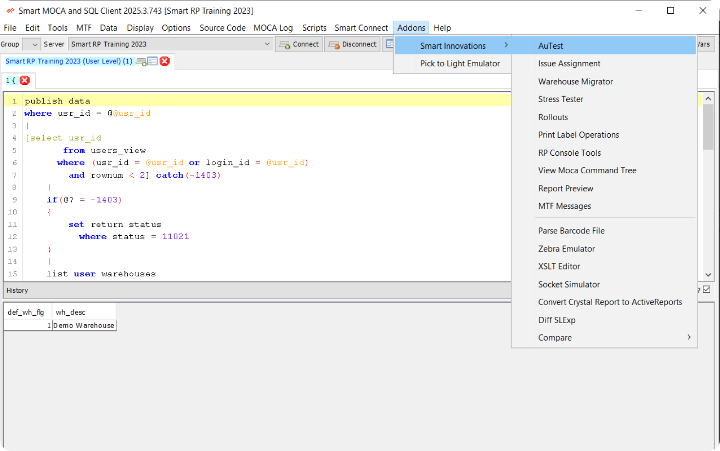 MOCA Client | MOCA Automation Tool & Development | Smart IS